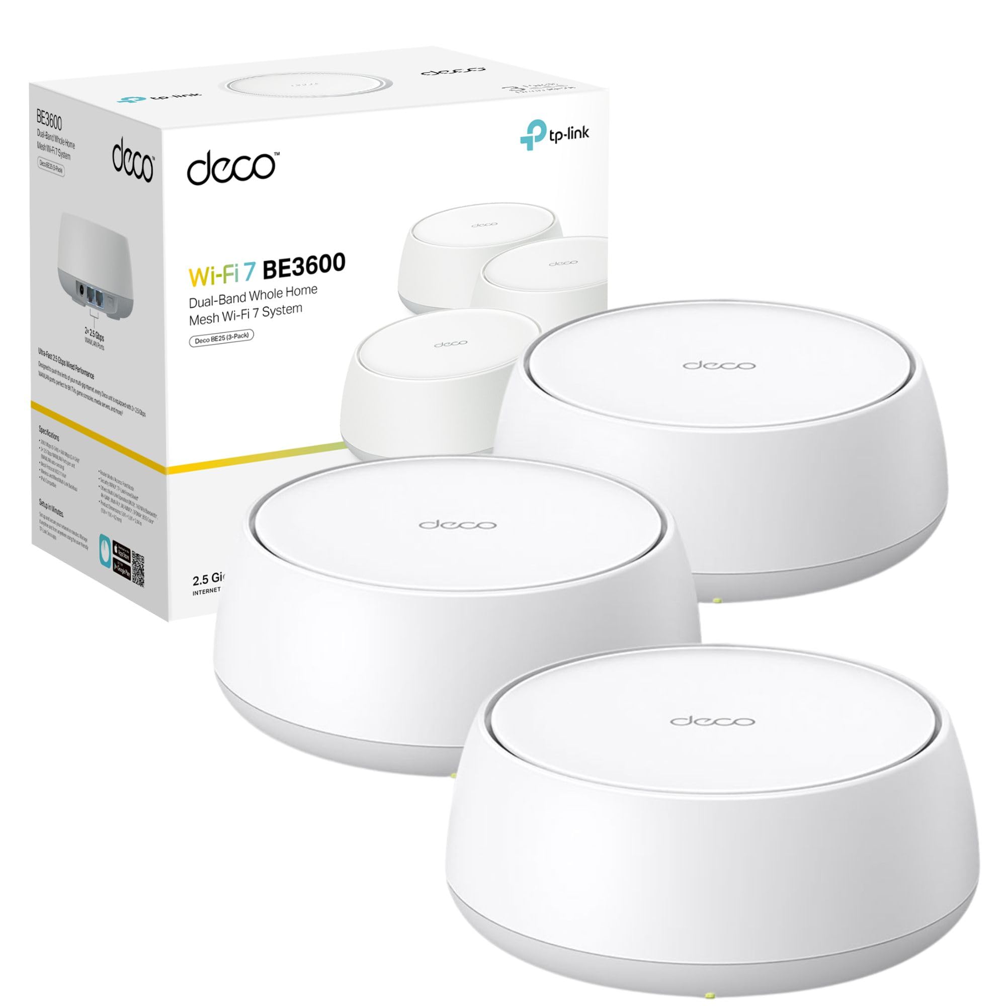 Mua TP-Link Deco BE25(3-pack) Mesh WiFi 7 BE3600Mbps, 2x 2.5G Ports ...