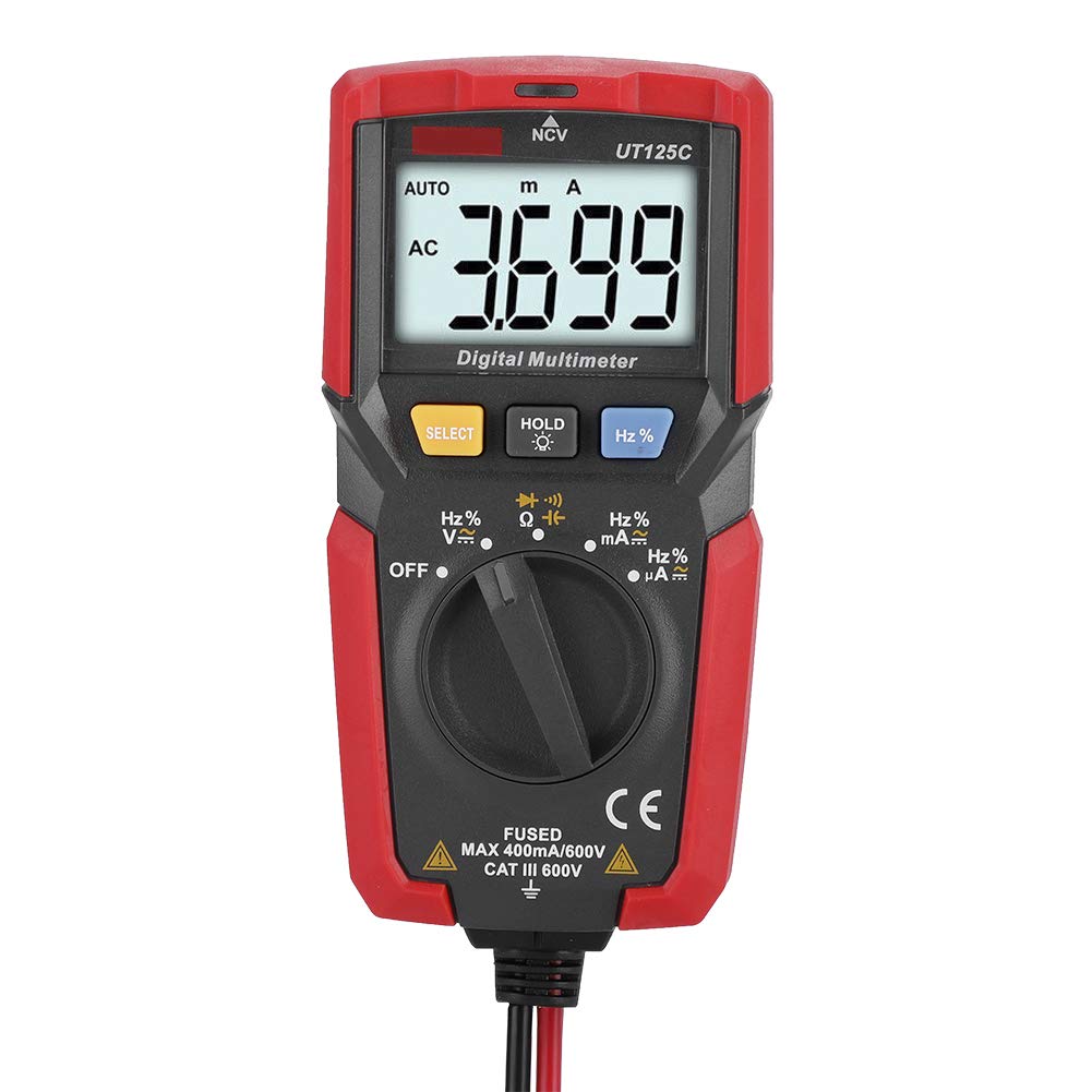 Electrical Tester Multimeter Volt Ohm Meter Handheld 4000 Counts AC DC ...