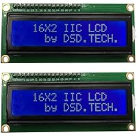 Freenove I2C LCD 1602 Module (2 Pack), New Type IIC TWI Serial 16x2 Display, Compatible with ...