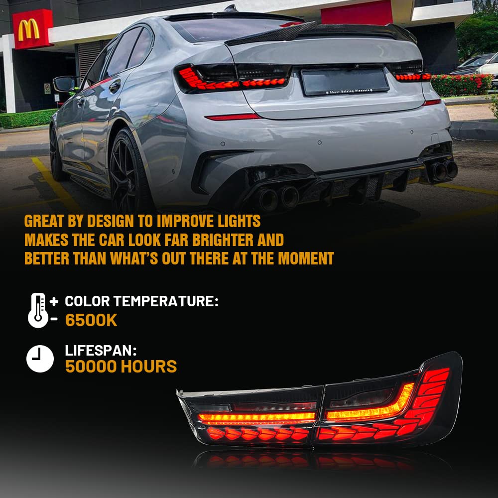 Mua New Taillights for 2019-2023 BMW G20 Tail Light Smoke 330i M3 M340i ...