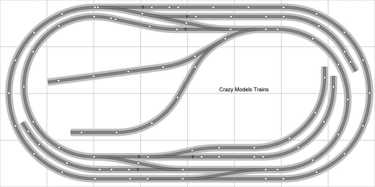 Amazon.com: Train Layout #015 Bachmann HO EZ Track Nickel Silver - 4' X ...