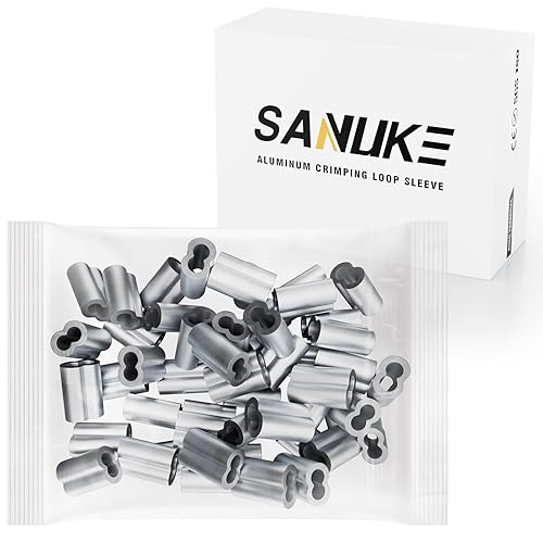 Aluminum Crimping Loop Sleeve for 3/16" Diameter Wire Rope and Cable ...