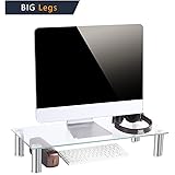 VonHaus Monitor Stand for Desks | Height Adjustable | Screen Riser for ...