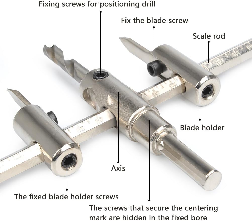 FOROREH Circle Saw Adjustable Alloy Circular Saw with 30-300mm Hole ...