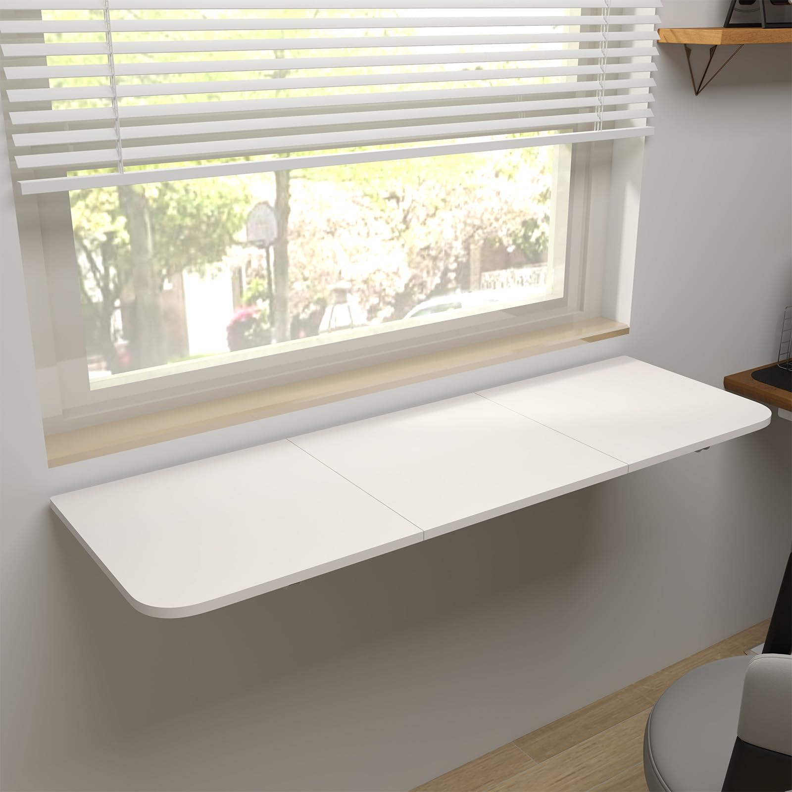 Gtouse Wall Mounted Folding Table, 47.2x15.7 inches, Laundry Folding ...