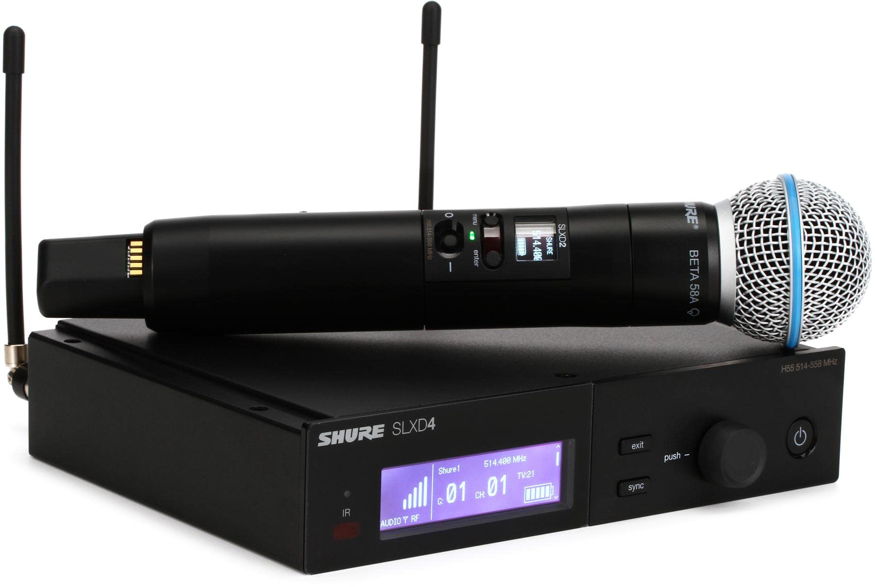 Mua Shure SLXD24/B58 Wireless Microphone System with BETA58A Handheld Vocal Mic, SLXD24/B58-H55 ...