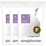 Amazon.com: simplehuman Code R Custom Fit Drawstring Trash Bags in ...