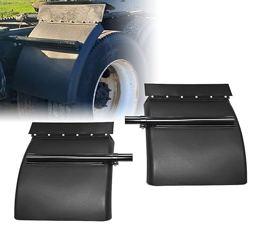 Mytee Products Black Poly Quarter Fender for Semi Truck Set 24"x24 ...