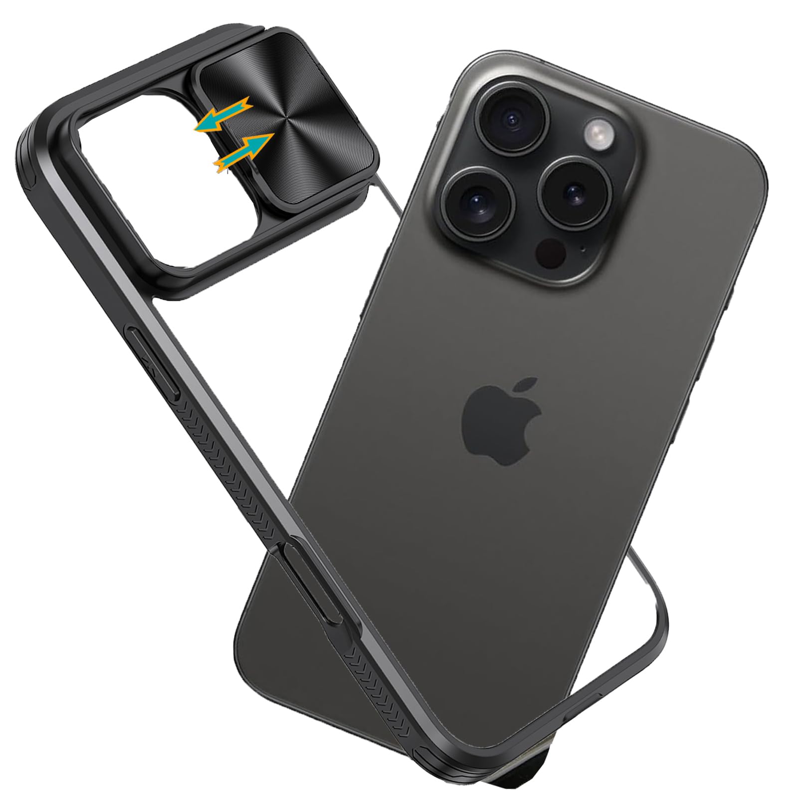 MSOTES for iPhone 16 Pro Max Bumper Case - No Back Design Zero Distance ...