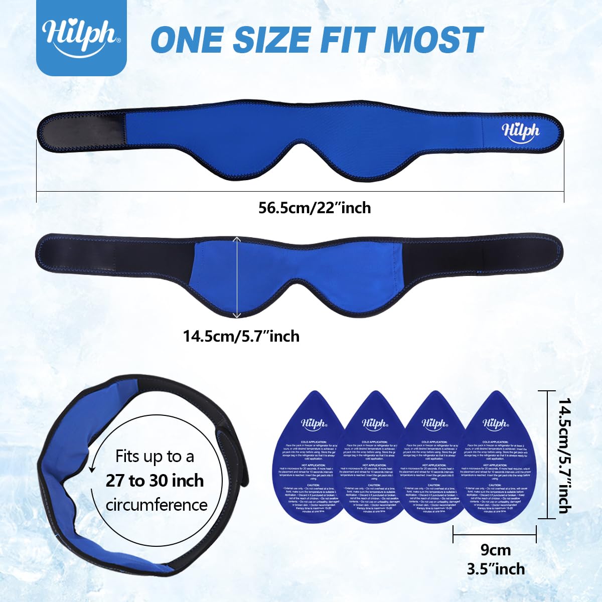 Mua Hilph Wisdom Teeth Ice Pack Head Wrap, Face Ice Pack for Oral ...