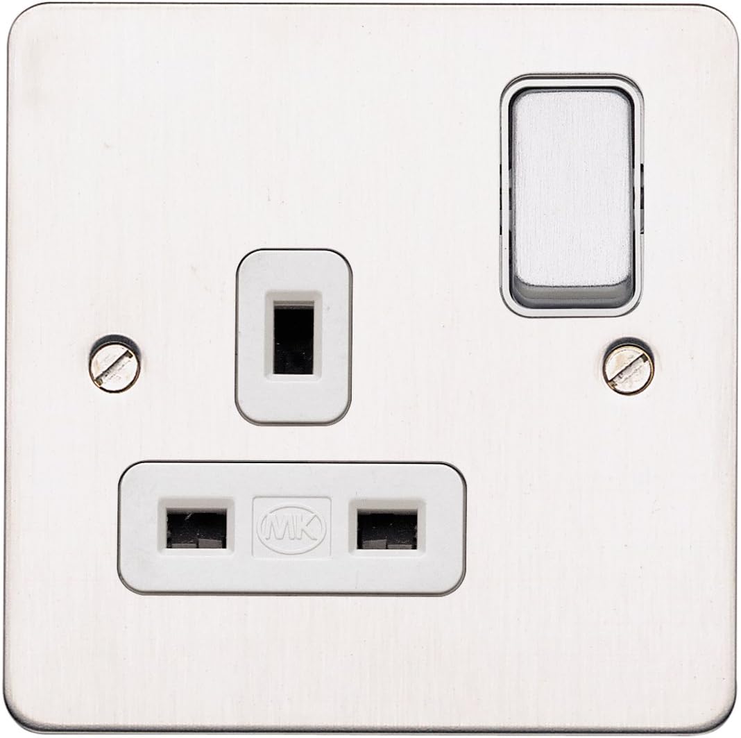 MK Edge K14357BSSW 13A 1-Gang Double Pole Switch Socket – BigaMart