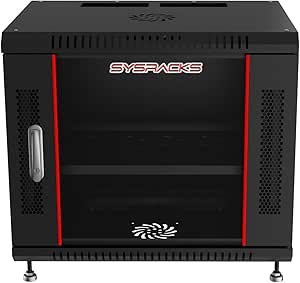 Amazon.com: Sysracks 12U Wall Mount Network IT Server Cabinet Enclosure Data Cabinet Rack HQ ...
