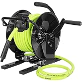 Amazon.com: Flexzilla Open Face Retractable Air Hose Reel, 3/8 in. x 50 ft., Heavy Duty ...
