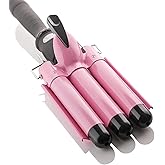 Amazon.com: Alure Three Barrel Curling Iron Wand Hair Waver with LCD Temperature Display - 1 ...