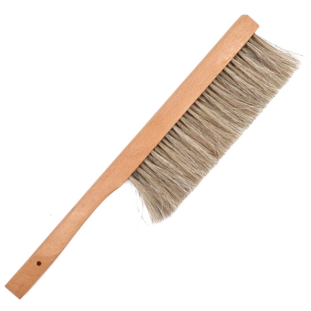 M.Z.A Beekeeping Bee Brush with Wooden Handle Natural Horse Hair ...