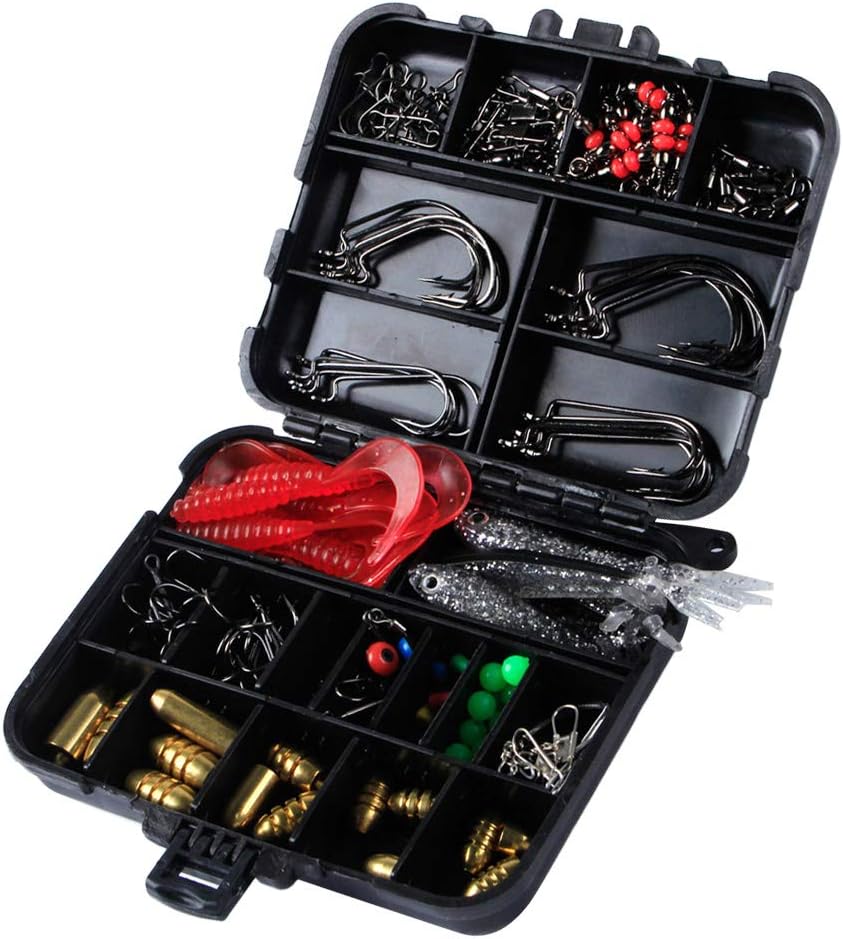 POWERTOOL Sea Fishing Tackle Box Kit Set, 138pcs Accessories Kit with ...