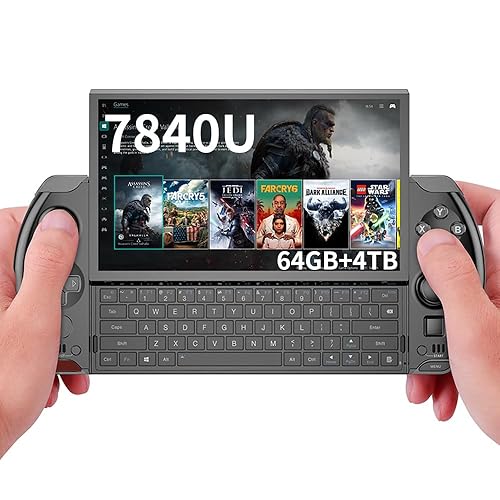 GPD Win 4 [AMD Ryzen 7 7840U-64GB+4TB] 6 Inches Mini Handheld Win 11 PC ...