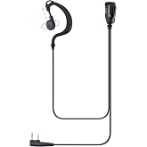 Amazon.com: commountain Earpiece with PTT/Mic Compatible for Kenwood ...
