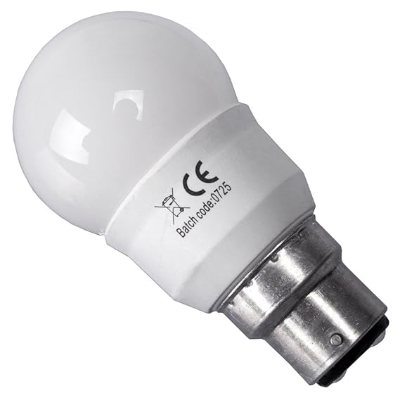 5w B22 Mini Globe Cfl Energy Saving Globe Bulb: Amazon.co.uk: Lighting