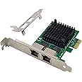 Amazon.com: Dual PCIe 3.1 2.5GBase-T Network Adapter with Intel I225-V 2500/1000/100Mbps PCI ...