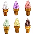 Amazon.com: HEYXI Colorful Realistic Fake Ice Cream Cone Window Display ...
