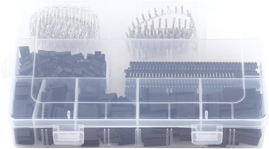 1450Pcs 2.54mm Pitch Male Female Pin Crimp Header Connector Assortment ...