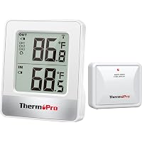 ThermoPro TP65 Digital Hygrometer Indoor Outdoor Thermometer Wireless ...