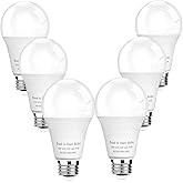 GEPLAD 6 Pack Dusk to Dawn Light Bulbs Outdoor, Sensor A19 LED Light Bulb, Auto on/Off Photocell ...