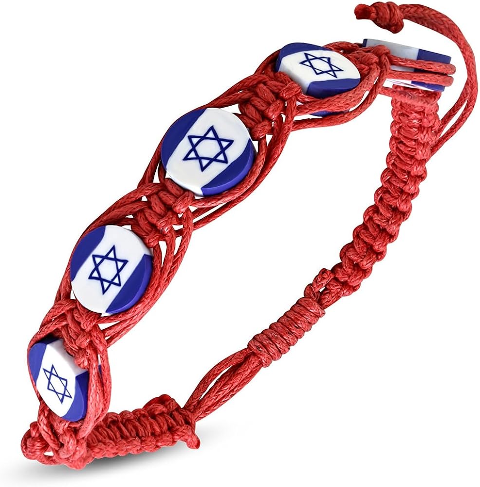 Rot Kordel blau jüdische Star of David Israel Israelische Flagge ...