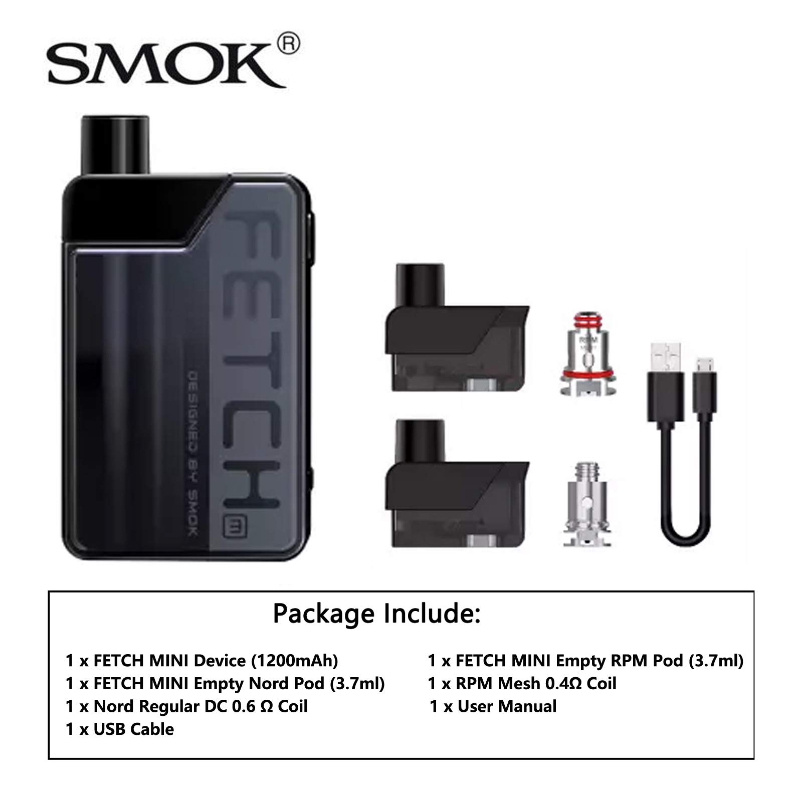 Buy Fetch Mini Kit Upgraded Inside Out Pod System (Black) Online at ...