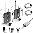 Amazon.com: Hotec Wireless System with Dual Headset Microphones ...