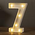 Amazon.com: HXWEIYE Marquee Light Up Numbers-7, Led Large Numbers ...