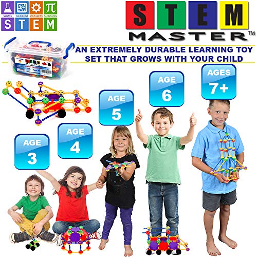 STEM Master 176 Piece STEM Learning Educational Construction Building ...