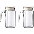Amazon.com: Amici Home Italian Igloo Quadra Glass Pitcher with Lid and ...