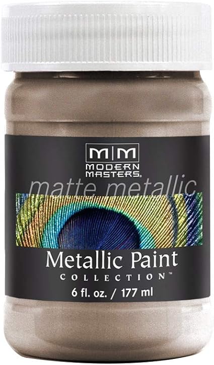 Modern Masters MM22106 Collection Metallic Paint, 6 oz, Matte Warm ...