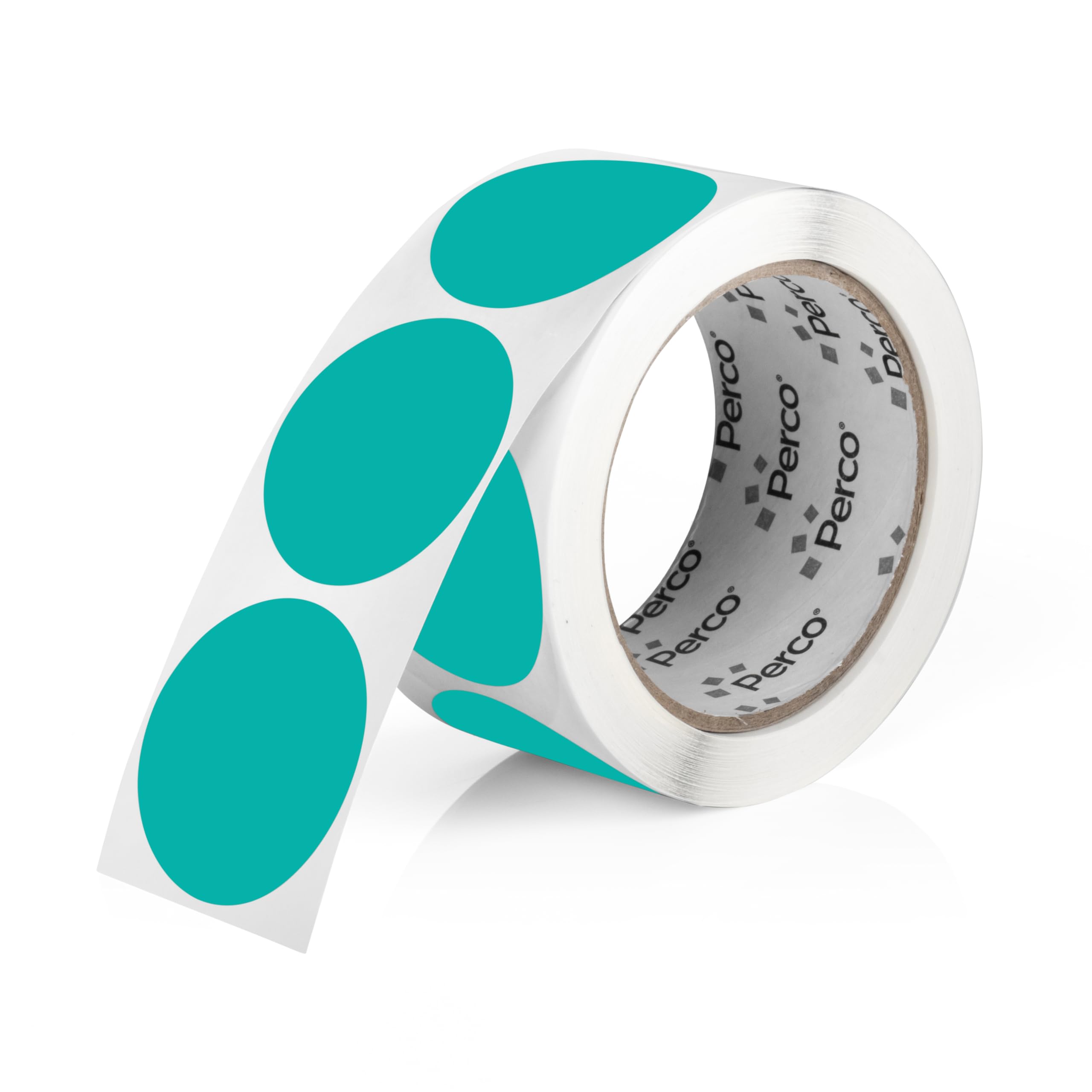 Perco Teal 2-Inch Round Circle Dot Sticker Labels with Easy Peel ...