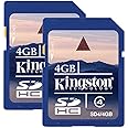 Amazon.com: Kingston 4 GB Class 4 SDHC Flash Memory Card 2-Pack SD4/4GB ...