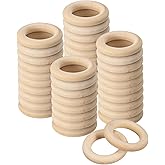 Amazon.com: uxcell 1Pcs 125mm(5-inch) Natural Wood Rings, 15mm Thick ...