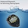 PULIVIA Waterproof Stopwatch Timer Only Stopwatch with ON/Off, Basic ...