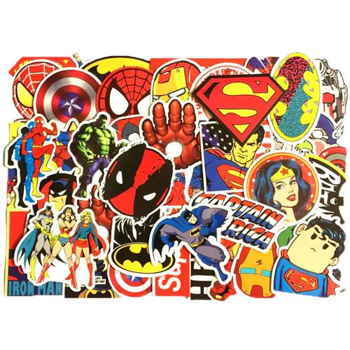 MARVEL COMIC STICKERBOMB (SUPERHERO/ EURO/ JDM/ VINYL CAR STICKER SHEET ...