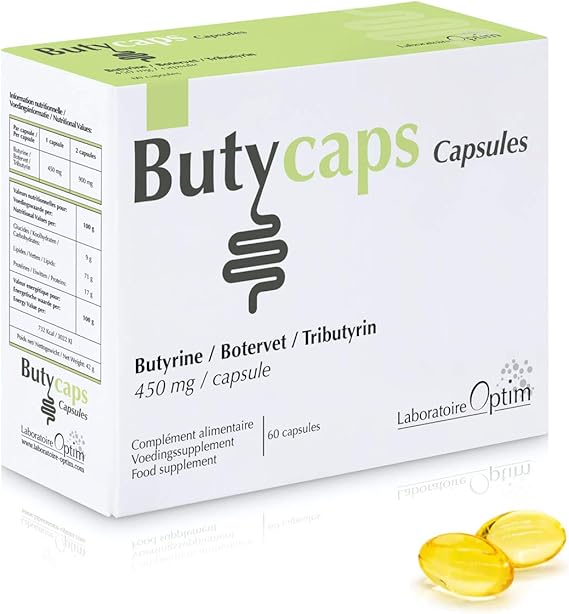 Optim Butycaps Capsules - 60 capsules butyrine liquide 450mg par ...