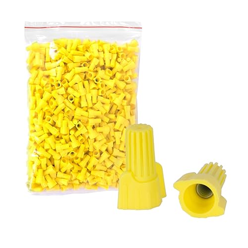 Wire Nuts 12 Gauge 500 PCS Yellow Winged Wire Connectors - AWG 18-10 ...