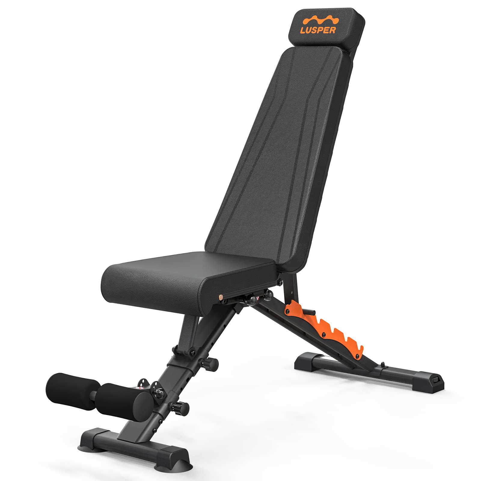 Mua Lusper Zero-Gap Adjustable Weight Bench - 880 LB Foldable Workout Bench, Extended Head and ...