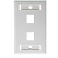 Amazon.com: Belden AX102655 2-Port Single Gang Keyconnect Faceplate W ...
