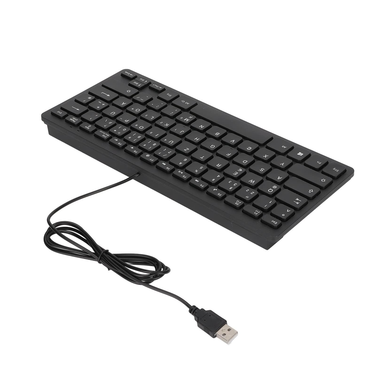 Mua Yctze Ultra-thin 78 Keys Wired USB Keyboard, Mute Mini Desktop PC ...