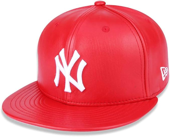 New Era Major Leather Spike Lee Fitted Cap Navy 7 3/8 (58.7cm): Amazon ...