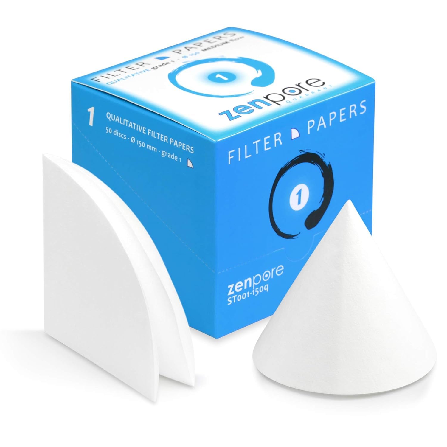 Filter Paper 15 Cm Cone-Folded Filter Paper,Pre-Stacked Pyramids ...