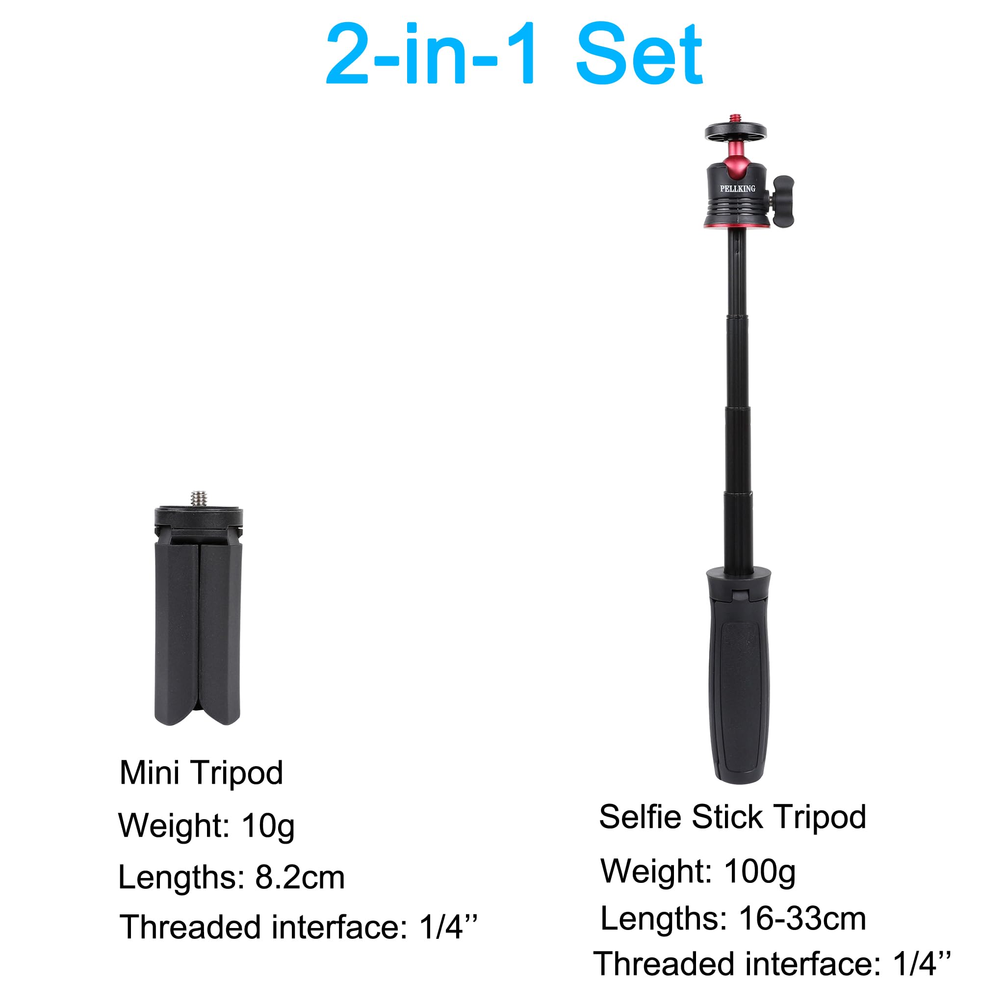 Mua Tabletop Tripod and Selfie Stick Tripod Kit for DJI OSMO Pocket 3 2 ...