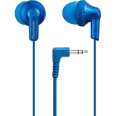 Panasonic ErgoFit Wired Earbuds, In-Ear Headphones with Dynamic Crystal ...