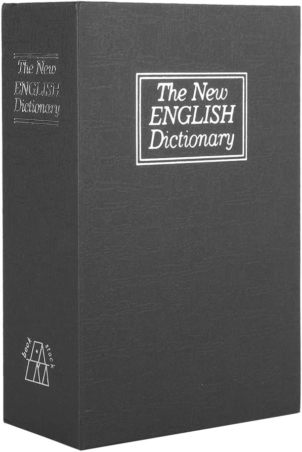 Black Portable English Dictionary Safe Box，Storage Case with 2keys ...